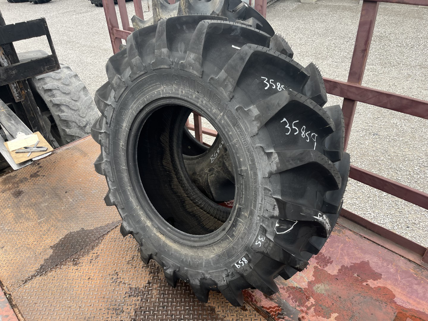 16.9R24 Michelin OTR Tire R-1W Agribib 134A8 CONDITION: NewTREAD DEPTH ...