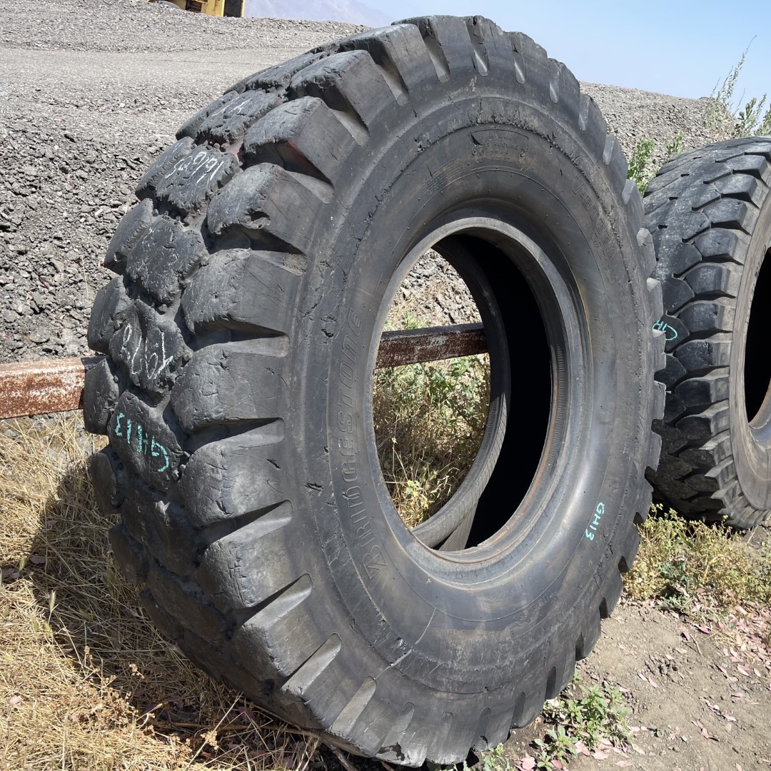 18.00R33 Bridgestone OTR Tire E-4 G-4 VMTS 2-Star CONDITION: UsedTREAD ...