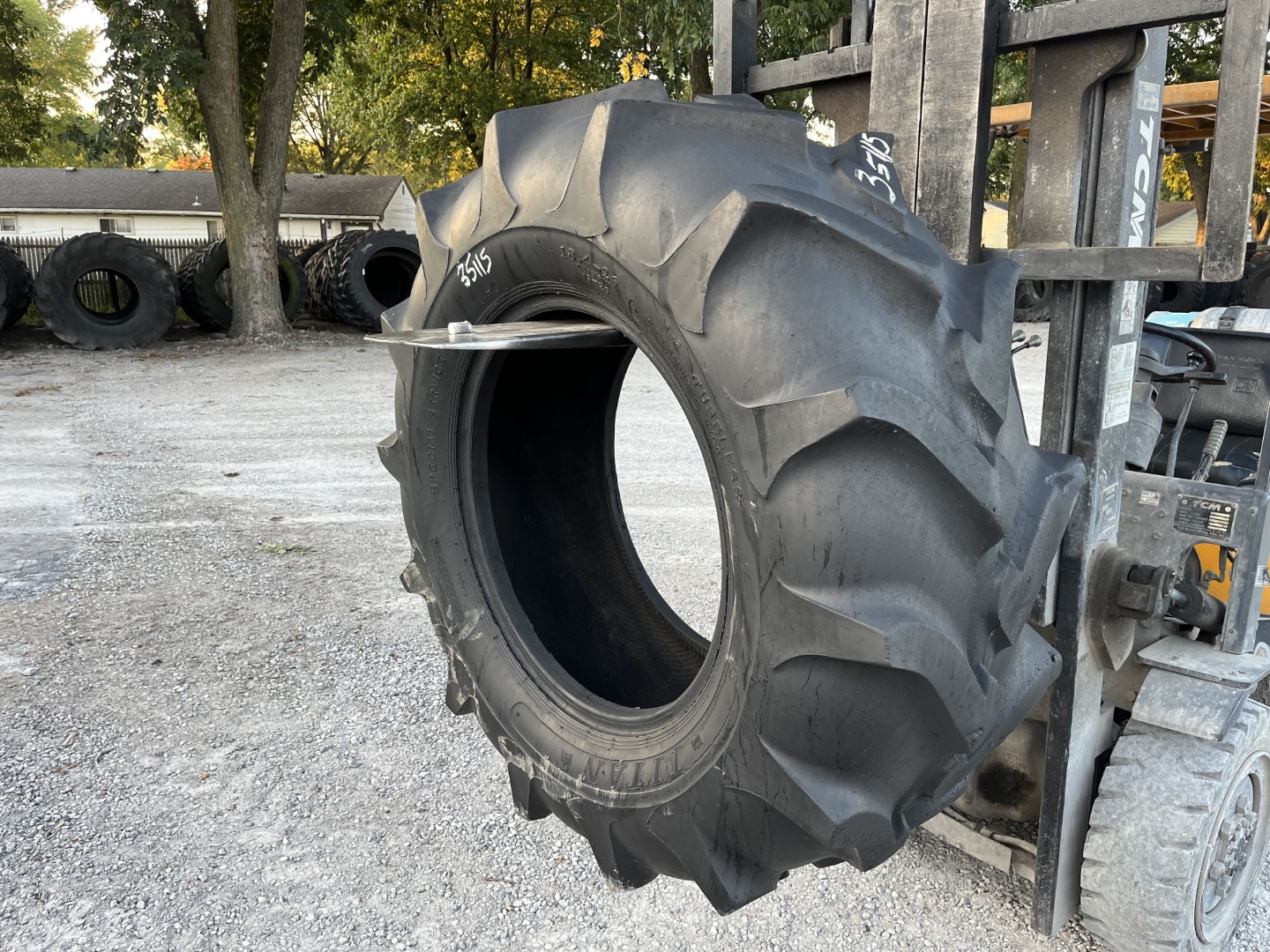 18.4X26 Titan OTR Tire R-2 Special Service 10-Ply CONDITION: Used TREAD ...