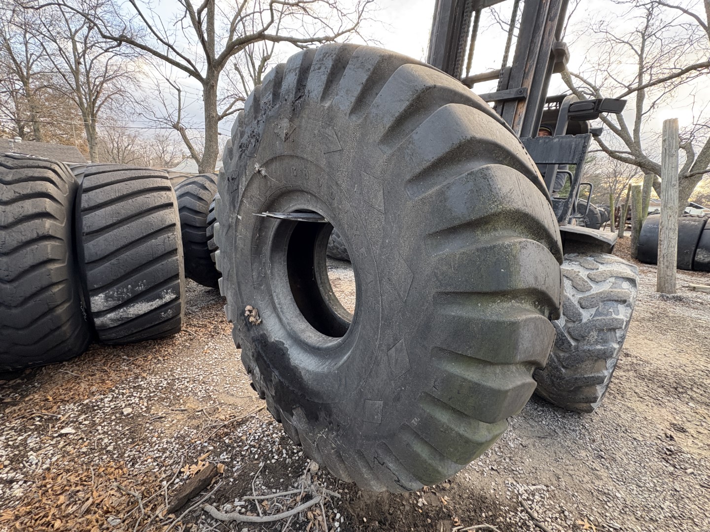 24.00X25 Goodyear OTR Tire E-3 L-3 HRL Hard Rock Lug 24-Ply CONDITION ...