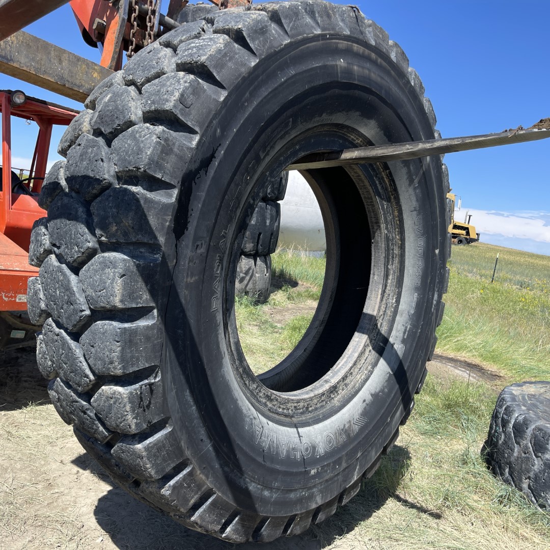 27.00R49 Yokohama OTR Tire E-4 RB42 2-Star CONDITION: UsedTREAD DEPTH ...