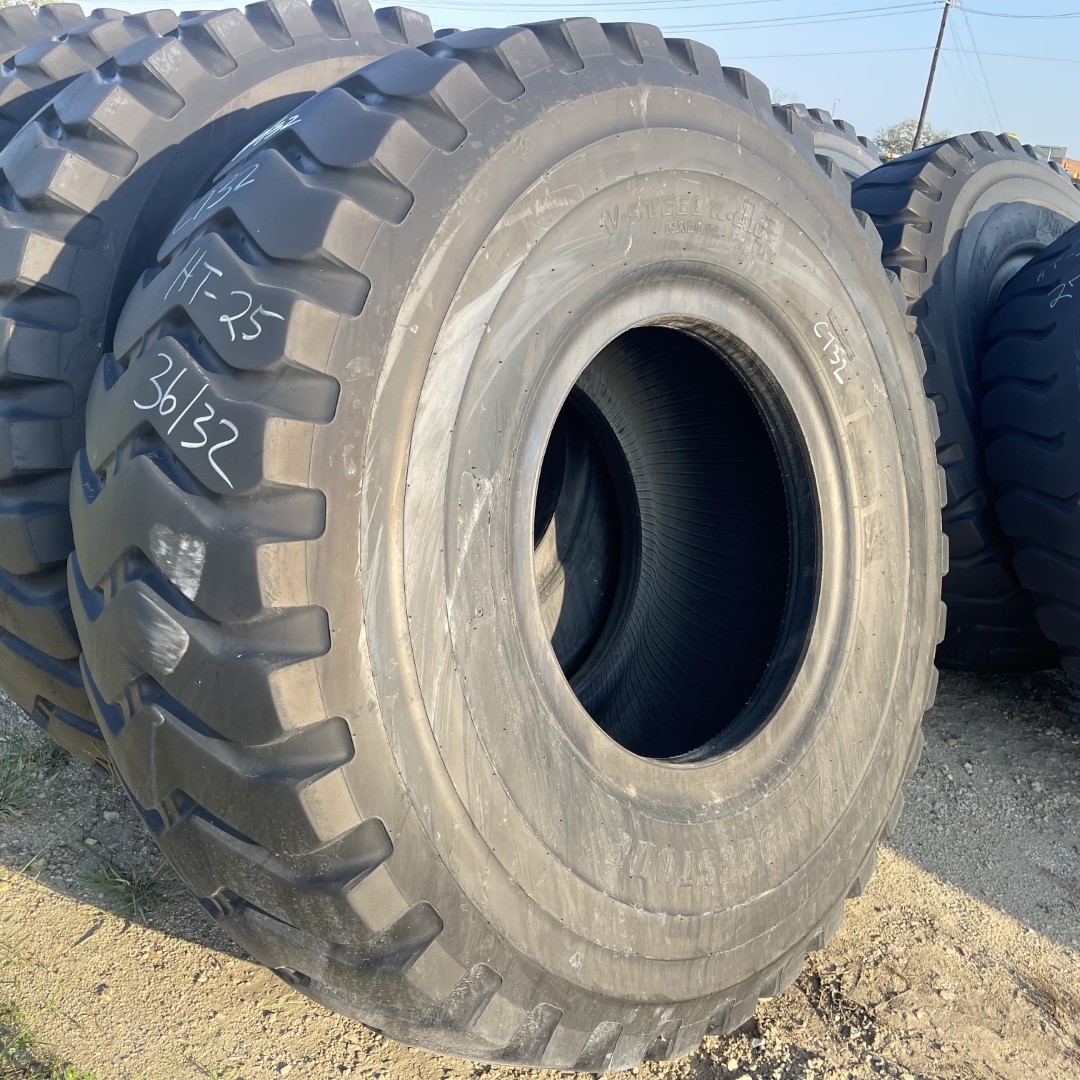 29.5R35 Bridgestone OTR Tire E-3 VRL 2-Star CONDITION: UsedTREAD DEPTH ...